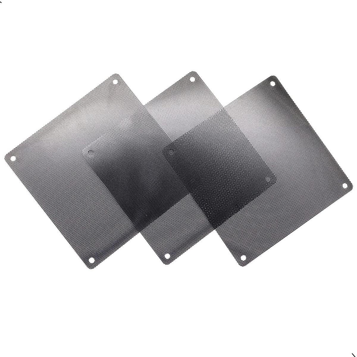ThreeBulls 12 Pcs 140mm PVC Black PC Cooler Fan Dust Filter Dustproof Case Cover Computer Mesh