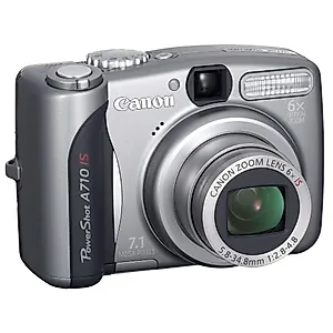 Canon PowerShot A710 IS 7.1MP Digital Camera with 6x Image-Stabilized Optical Zoom