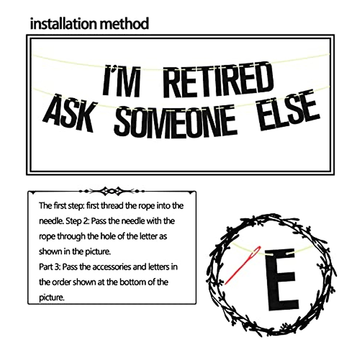 I'm Retired Ask Someone else Banner Black Glitter, Retirement Banner, Officially Retired the Legend Has Retired Banner,we Will Miss You Banner, Good Luck Banner, Happy Retirement Party Decorations