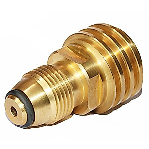 DOZYANT Propane Tank Adapter Converts POL LP Tank Service Valve to QCC1/Type1 Hose or Regualtor - Old to New.