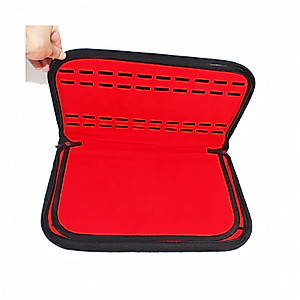 Knife Case, Pocket Knife Display Case, Small Knife Case Storage with 40 Slots, Folding Knife Organizer Holder, Knives Roll Collection Pouch Carrier for Survival,Tactical,Outdoor,Kitchen,EDC Mini Knife