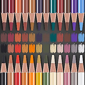 PANDAFLY 24 Colors Charcoal Pencils for Artists