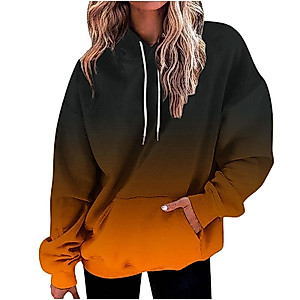 SHAOBGE 2023 Soft Oversized Sweatshirts Women Lady Fashion Top Blouse Zip Up Hoodies For Girls Big Deal Days My Recent Orders Deals Of The Day
