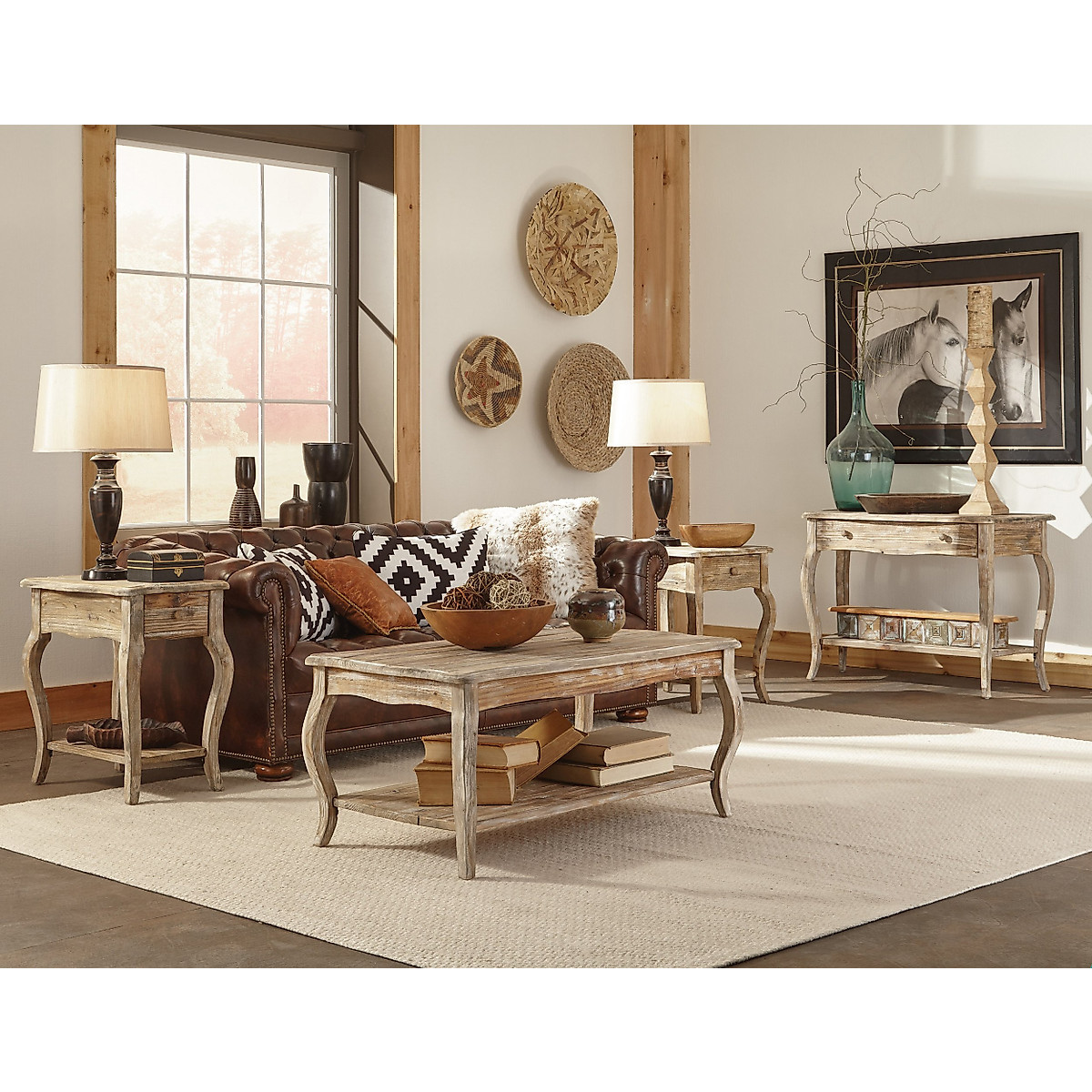 Alaterre Reclaimed Table Tablee, Driftwood