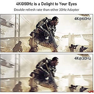 uni USB-C to HDMI Adapter 4K@60Hz, Thunderbolt 3/4 to HDMI Adapter, HDMI to USB-C Adapter, Compatible with MacBook Pro/Air 2022, iPad Pro/Air, XPS, Surface Laptop, Chromebook, & More