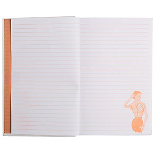 Simplicity Vintage Dress 1950's Fashion Hardcover Notebook Journal for Women, 120 Sheets, 5.5'' x 8.5''