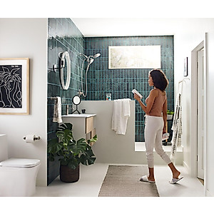 Moen IN208C2SRN Aromatherapy Combination Handshower and Rainshower with INLY Shower Capsules, Spot Resist Brushed Nickel