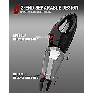 VacLife Handheld Vacuum, Car Vacuum Cleaner Cordless, Red (VL188-N)