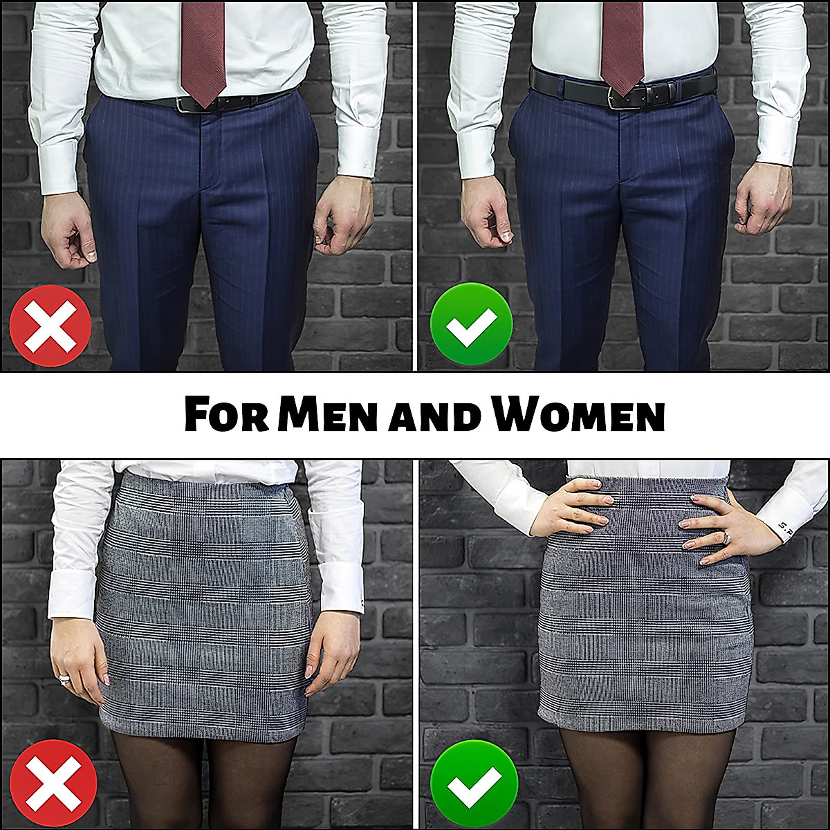 Balteus Shirt Stay Belt Keeps Shirt Tucked for Men Police Hiker and Military Hidden Suspender Belt Keep Shirt Neat for Work