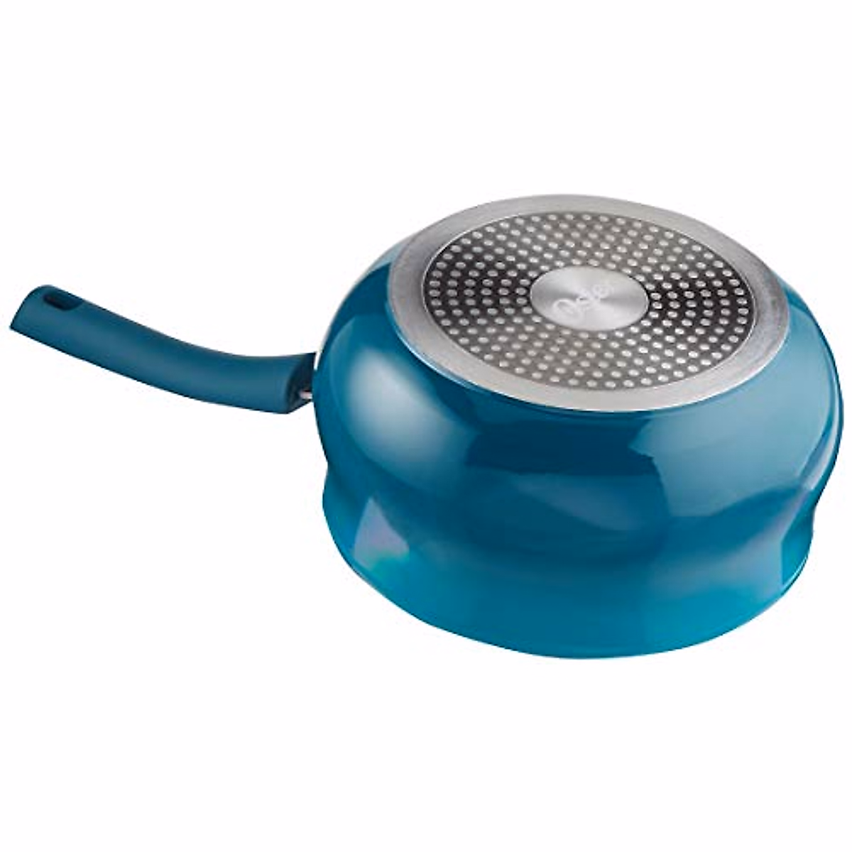 Oster Corbett Forged Aluminum Sauce Pan W/Lid-Ceramic Non-Stick-Induction Base-Soft Touch Bakelite Handle, 3 Qt, Gradient Teal