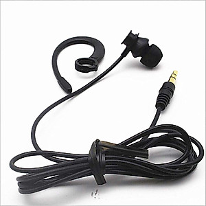 LINHUIPAD Single Side Earbud Headphones Stereo in-Ear Earphone Removable Hook Earphone for PC Smartphones MP3 MP4 Players