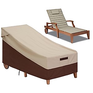 ELEXTYLE Outdoor Lounge Chair Cover Waterproof Patio Chaise Lounge Covers Heavy Duty Durable 600D UV-Resistant Veranda Lounge Covers for Outdoor Furniture,70"L X 28"W X 30"H