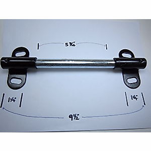 Wheelbarrow TIRE AXLE Shaft with Bracket 5/8" Diameter X 9 1/2" Long