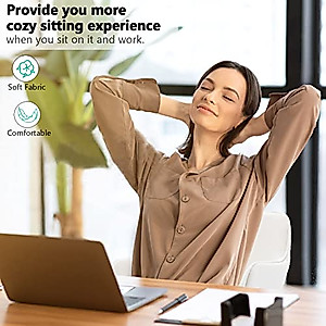 Modern Velvet Home Office Chair, Upholstered Cute Desk Chair with Gold Metal Legs, Adjustable Swivel Task Chair with Wheels, Vanity Chair for Girls Women Small Space Bedroom Study Makeup, Ivory White