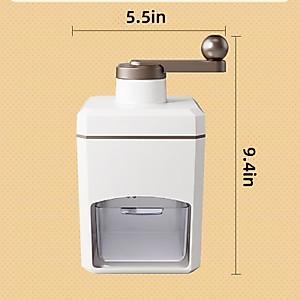 BOTTICASA Shaved Ice Machine Snow Cone Machine Portable Ice Crusher Manual Shaved Ice Machine For Home With Free Ice Cube Trays - BPA Free