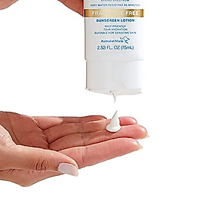 Bondi Sands Fragrance Free Daily Sunscreen Face Lotion SPF 50 | Hydrating UVA + UVB Protection, Non-Greasy, Gentle, Water Resistant | 2.53 Oz/75 mL