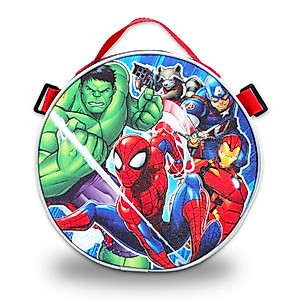 Marvel Shop Marvel Avengers Backpack for Boys, Girls, Kids - 7 Pc Bundle With 16 Marvel Superhero School Bag, Avengers Lunch Bag, Water Pouch, Stickers, And More (Avengers School Supplies), Large