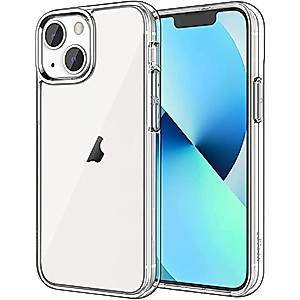 JETech Case for iPhone 13 Mini 5.4-Inch, Non-Yellowing Shockproof Phone Bumper Cover, Anti-Scratch Clear Back (Clear)