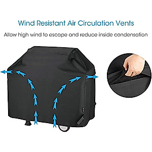 Unicook Heavy Duty Waterproof Barbecue Gas Grill Cover, Small 50-inch BBQ Cover, Special Fade and UV Resistant Material, Fits Grills of Weber Char-Broil Nexgrill Brinkmann and More, 50"W x 22"D x 40"H