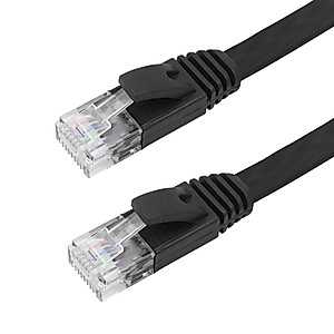 REXUS Retractable Cat 6 Flat Ethernet Network Cable 6.6 FT, 10 Gigabit High Speed LAN Wires Internet Patch Cable with RJ45 Connector for Xbox,PS4,Router, Modem,Switch(C6R20)