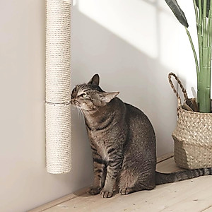 xympo 34" Wall Mounted Cat Scratcher, Sisal Scratching Post