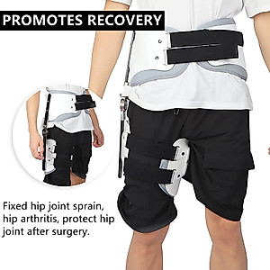 Yinhing Hip Brace -Groin Support Wrap for Hip Muscles Pain Relief Thigh Hamstring,Quadriceps,Joints Injuries Adjustable Hip Strap Pulled Muscles Hip Orthosis Compression Brace