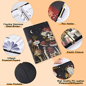 Daily Planner Undated, A5 Planner Weekly and Monthly to Do List Notepad PU Leather Appointment Book Cute Work Planner Binder with 24pcs Gift Stickers Habit Tracker