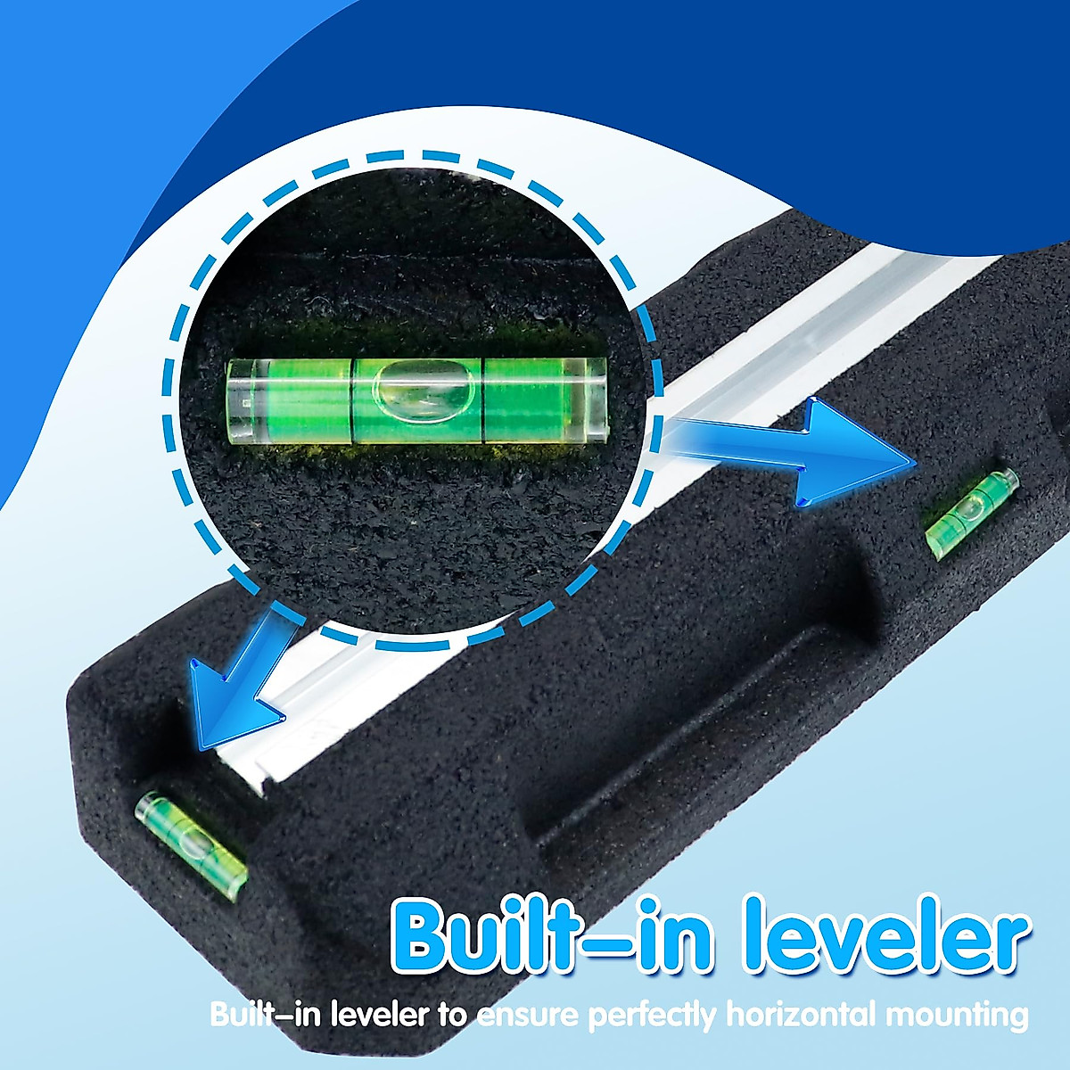 Air Jade Floor Mounting Base Kit for Ductless Mini Split Air Conditioner Condensers, Rubber Anti-Vibration Isolator Mount, Support Up to 1100 lbs, 9,000-36,000 BTU