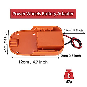 Power Wheels Adapter for Ridgid AEG 18V Hyper li-ion Battery Dock Power Connector Rigid 12 Gauge Robotics