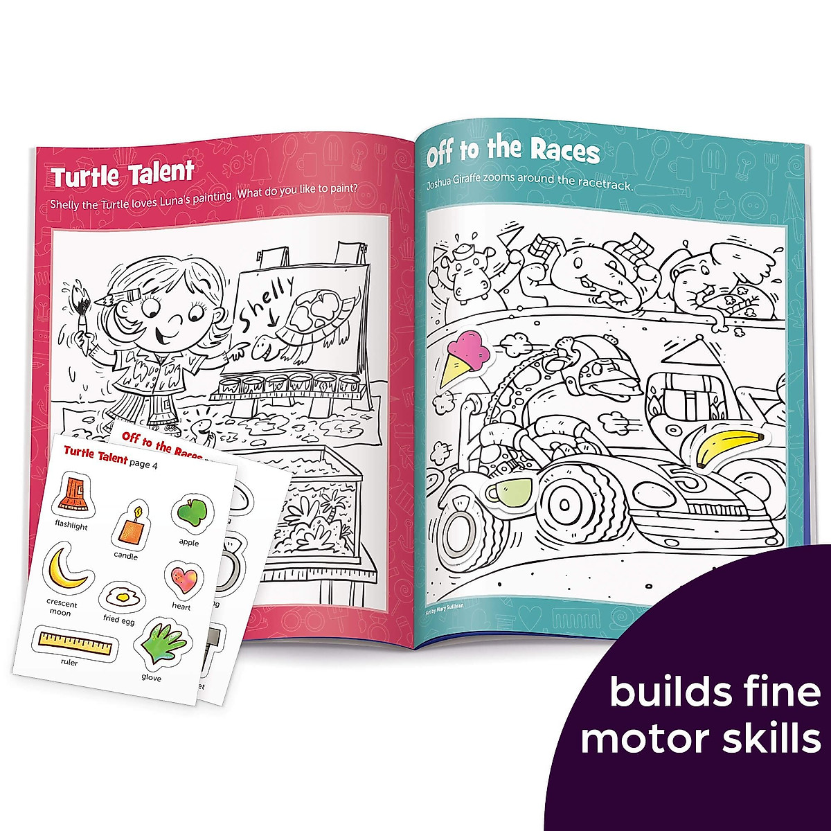 Highlights Hidden Pictures Sticker Fun Sticker Books for Kids Ages 3-6, 4-Pack of Sticker Books, 64 Pages of Seek and Find Sticker Activities, Books Double as Coloring Books, 480+ Stickers, Volume 2