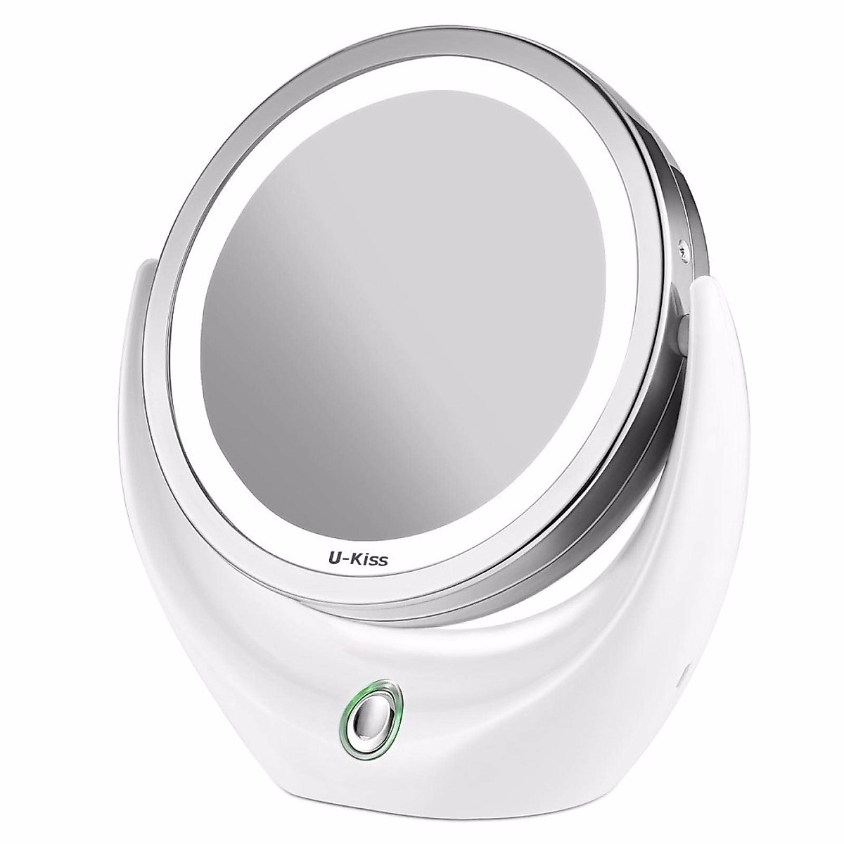 FQYYDD Illuminated Makeup Mirror Portable Adjustable Brightness Led Lighting