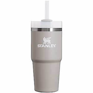 Stanley Quencher H2.0 Tumbler with Straw 14 oz | Flowstate 3-Position Lid | Cup Holder Compatible for Travel | Insulated Stainless Steel Cup | BPA-Free | Ash
