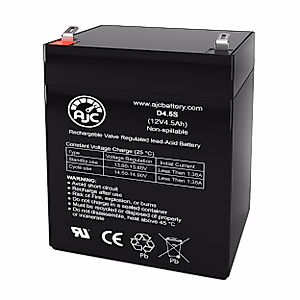 AJC Battery Compatible with DSC Ultratech UT1240 12V 4.5Ah Alarm Battery