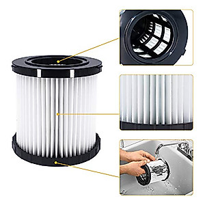 2 PACKS DCV5801H HEPA Replacement Filter for DeWalt DCV580 & DCV581H DeWalt, Washable and Reusable