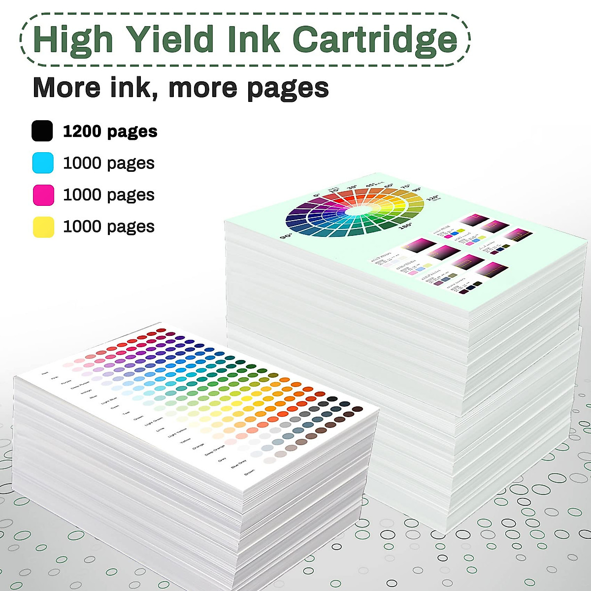 Upgraded 910XL Ink Cartridges Combo Pack High Yield, Compatible with HP OfficeJet 8010 8020 8030 Series Printers, Replace 910 910XL 916 916XL, Black Cyan Magenta Yellow