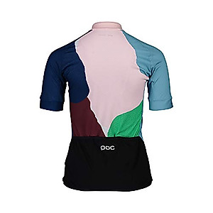 POC, Women's Essential Road Print Jersey, Color Splashes Multi Opal/Basalt, XLG