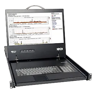 Tripp Lite B070-016-19 16 Port NetCommander Console Cat5 KVM Switch with 19" LCD