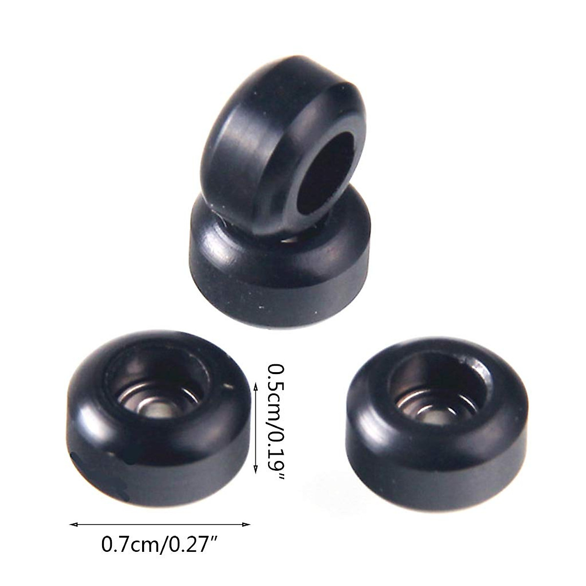BullBallBoll 4 Pcs/Set Professional Urethane CNC Bearing Wheels for Wooden Fingerboard