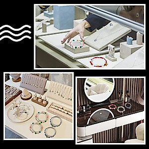 PH PandaHall 20pcs Clear Acrylic Bracelet Displays Stands, Round Bangle Organizer Rack Transparent Shelf Shelves Jewelry Holder Showcase Shelf Bracelet Display Holders for Selling Storage