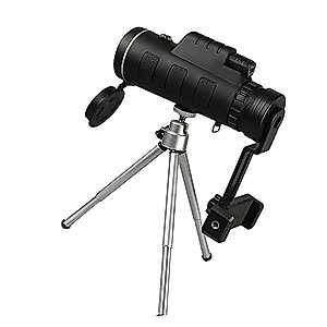 Mikikit 2pcs Travel Magnifying Mirror Mobile Lens Screen Magnifier Phone Camera Magnifier monocular Telescope with Night monocular Telescope for Mobile Phone 40x60 Telescope Telephone