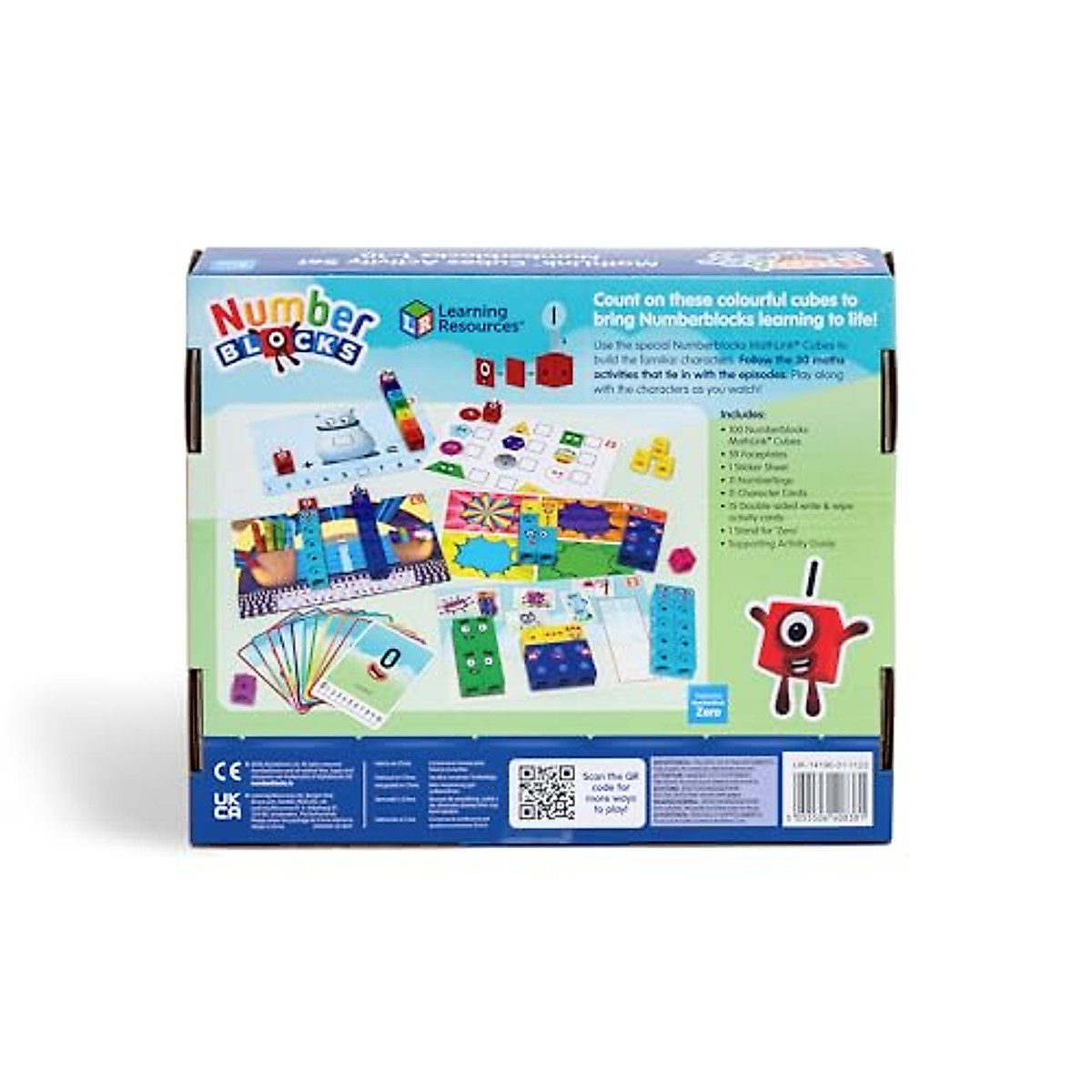 Learning Resources LSP0949-UK MathLink Cubes Numberblocks 1-10 Activity Set, Early Years Maths Learning, Build, Learn & Play in The Classroom & at Home.,27.5 x 21.3 x 3.2 cm, Multicolour