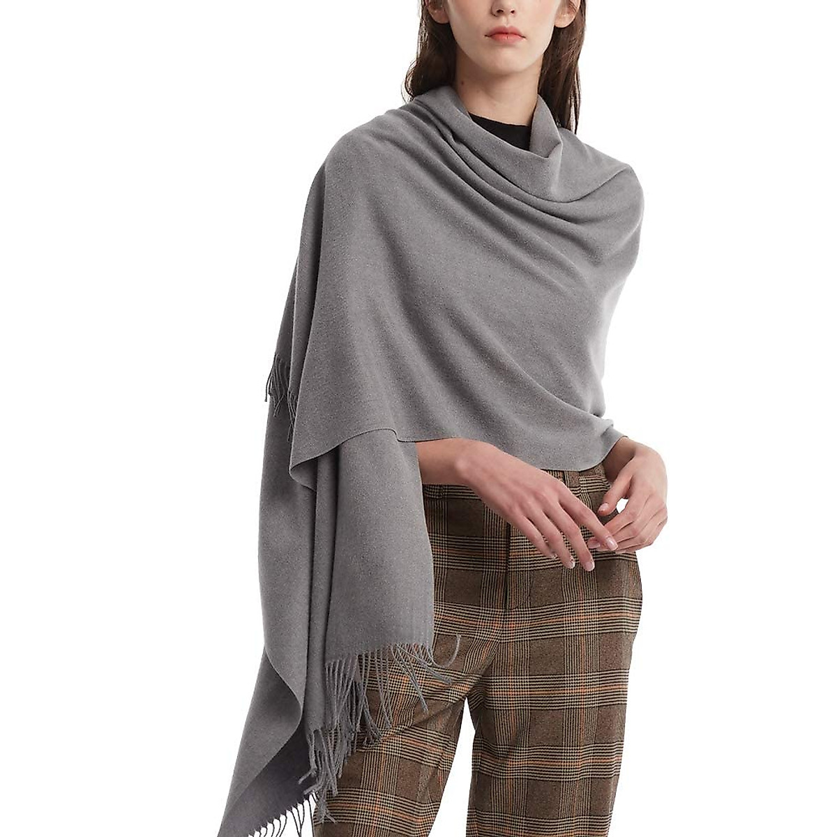 FURTALK Womens Pashmina Shawl Wraps Cashmere Feel Winter Scarf Soft Warm Blanket