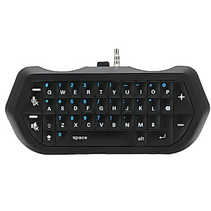 GOWENIC Mini Keyboard for PS4, Ultra Compact Game Message Chatpad, Bluetooth Game Keypad for PS4 Controller