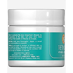 Retinol Cream, 2 oz, A 100,000 IU per oz