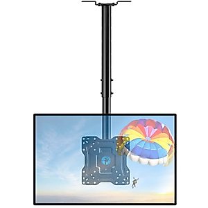 Pipishell Ceiling TV Mount, Full Motion TV Bracket for Most 13-37 inch TVs up to 60 lbs, Hanging TV Mount with Swivel, Tilt, Adjustable Height, Max VESA 200x200mm, PICM1