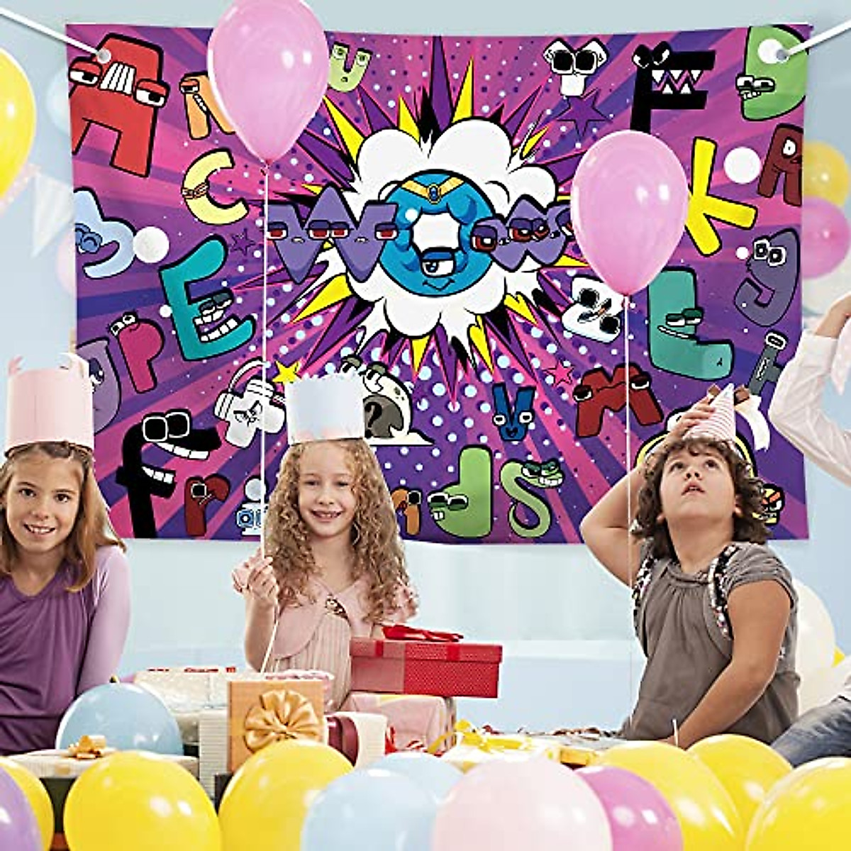 Alphabet Party Backdrop, Alphabet Birthday Party Decorations, Alphabet Birthday Banner, Alphabet Birthday Party Supplies, Alphabet Photo Backdrop, Alphabet Birthday Favors, Alphabet Decoration for Kid
