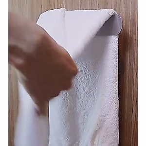 GDFYMI Hand Towel Holder, Towel Rack, Self Adhesive Towel Bar for Bathroom Wall, Stainless Steel Kitchen Hand Towel Hanger (Brushed Nickel, 1Pc)