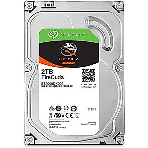 Seagate FireCuda 2TB Solid State Hybrid Drive Performance SSHD – 3.5 Inch SATA 6Gb/s Flash Accelerated for Gaming PC Desktop Frustration Free Packaging (ST2000DX002)