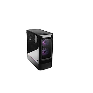 Raidmax EVOL H07 ATX Mid Tower Gaming Case Tempered Glass Side ARGB Fans Included (H07 Black)
