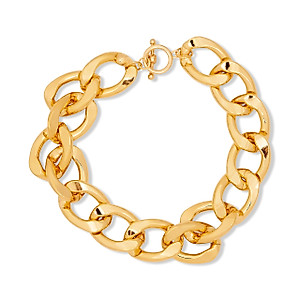 Kenneth Jay Lane Women's Polished Gold Large Links Chain Necklaces or Bracelets